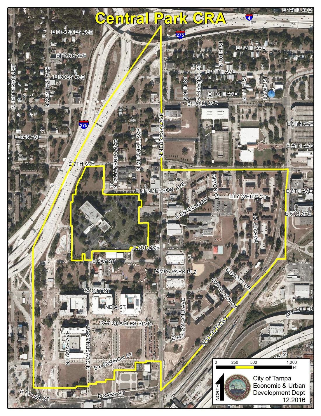 Central Park CRA Aerial Map | City of Tampa