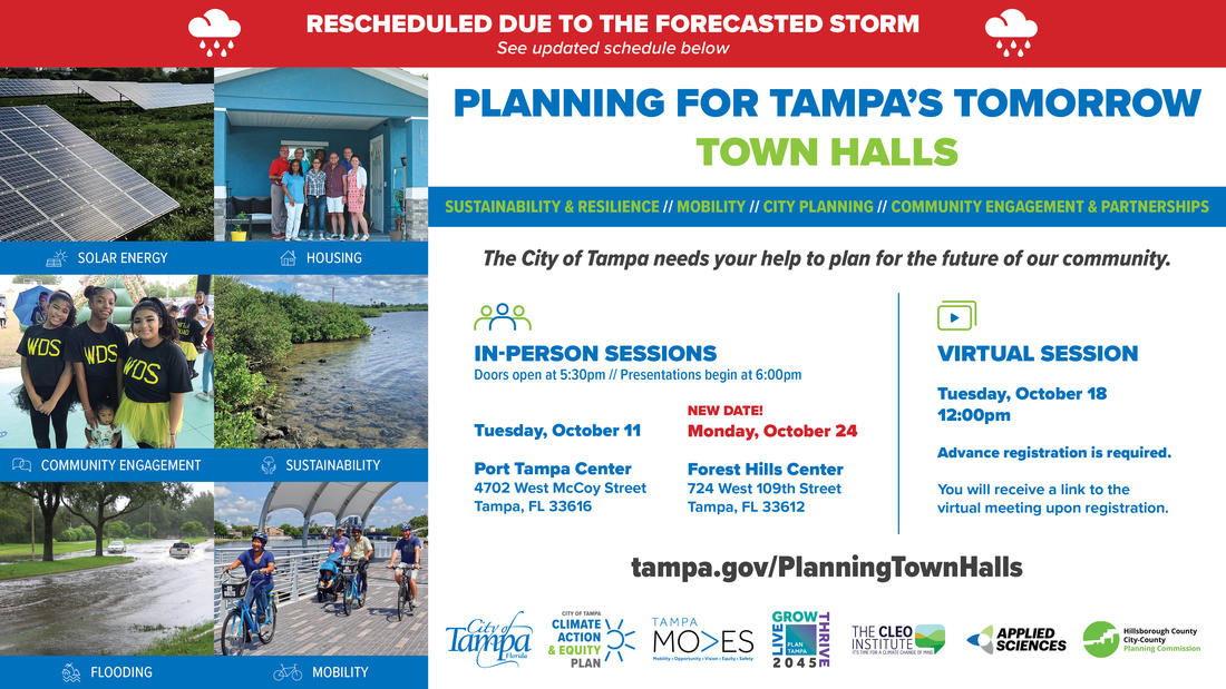 Planning for Tampa’s Tomorrow – Town Halls | City of Tampa